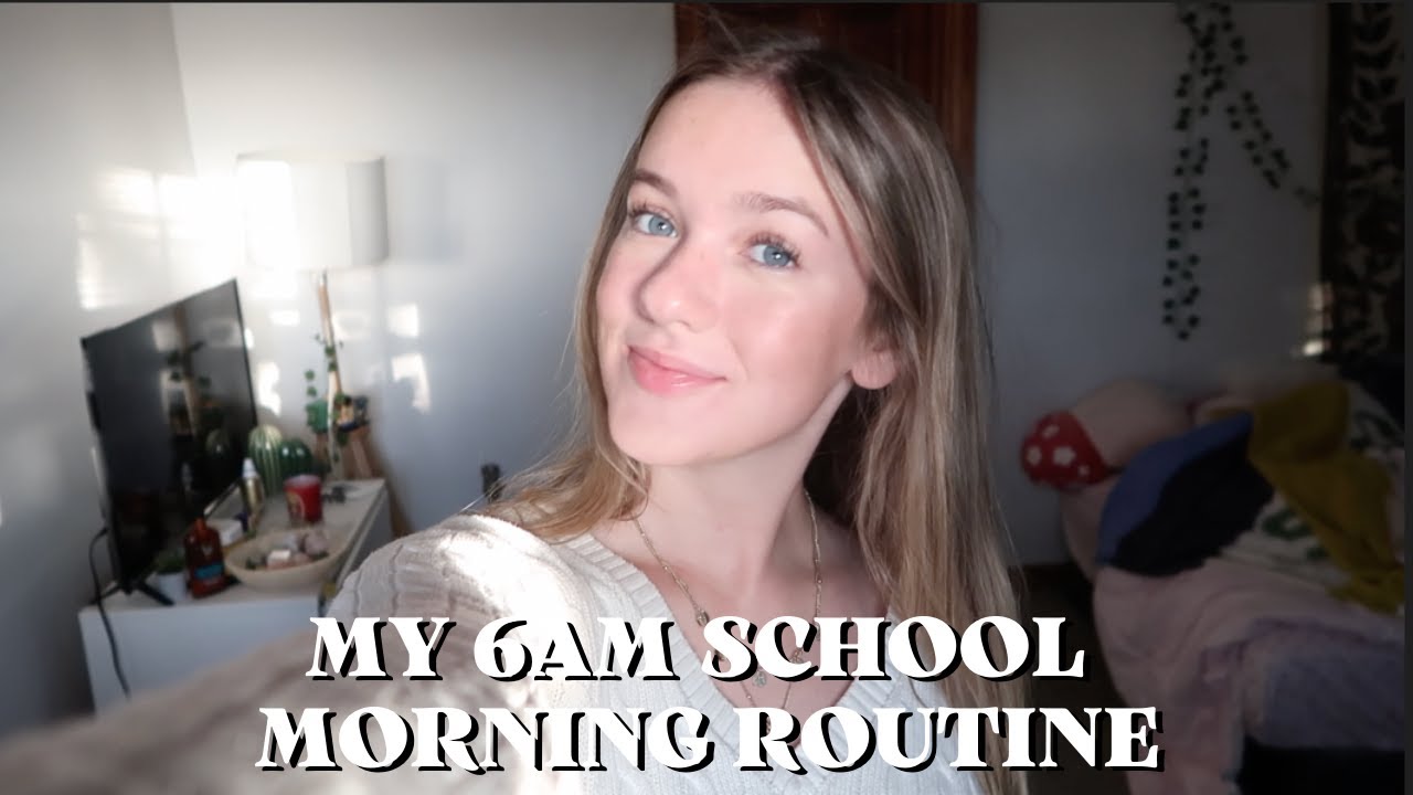 my 6am school morning routine - YouTube