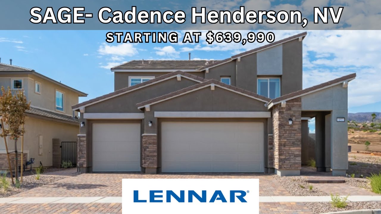 Luxury Sage NextGen Home in Cadence Henderson, NV - YouTube