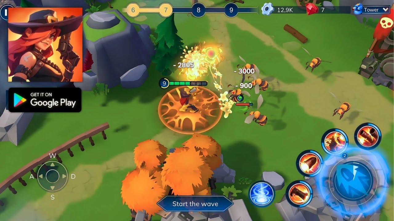 Heroes of Tower Defense Battle Gameplay | Offline TD Roguelike (Android ...