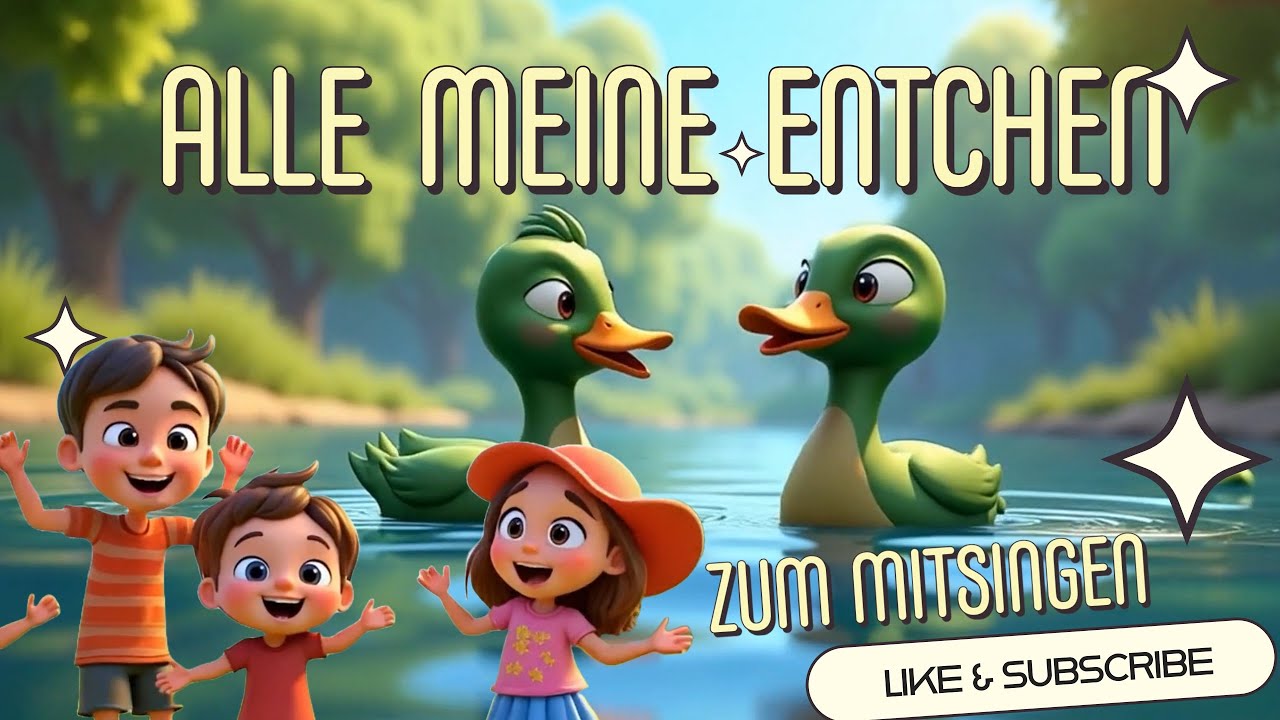 Alle meine Entchen - deutsche Kinderlieder zum Mitsingen - YouTube