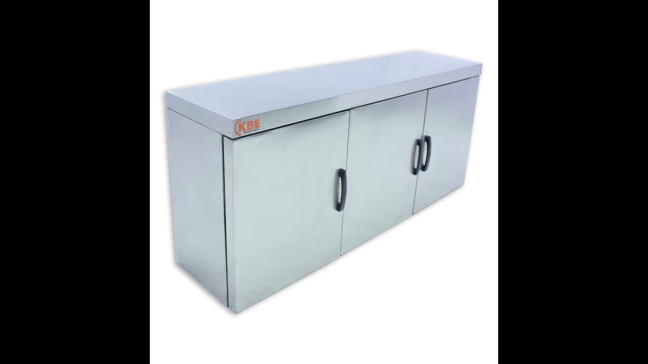 Wall Hanging Cabinet / SS wall mounted cabinet for kitchen - YouTube