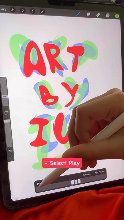 Let’s Make WIGGLY Text ANIMATION in PROCREATE | Procreate Tips #shorts - YouTube