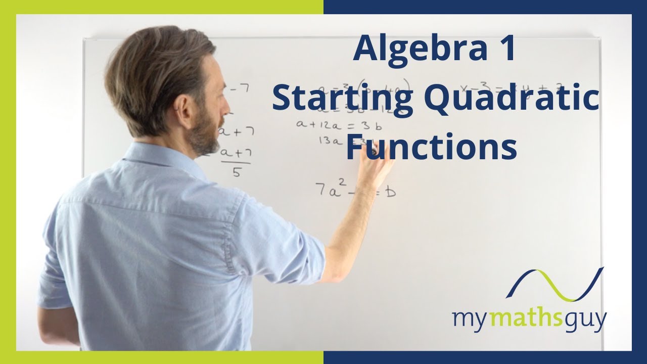 Starting Quadratic Functions - YouTube