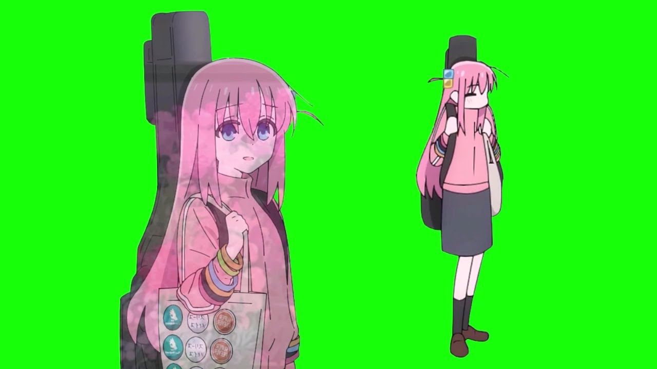 【Bocchi The Rock】Hitori who smiles【Green Screen】 - YouTube