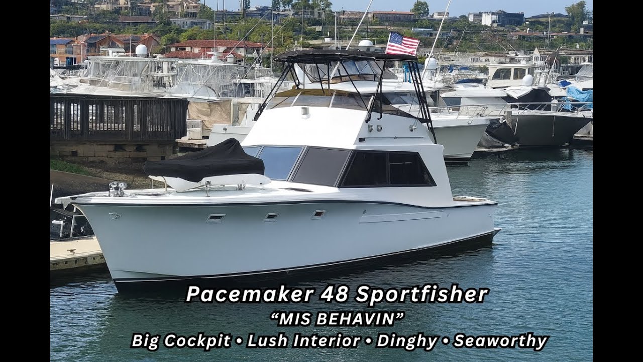 Pacemaker 48 Sportfisher Walkthrough — Deep-V Ride, 150 sq ft Cockpit ...