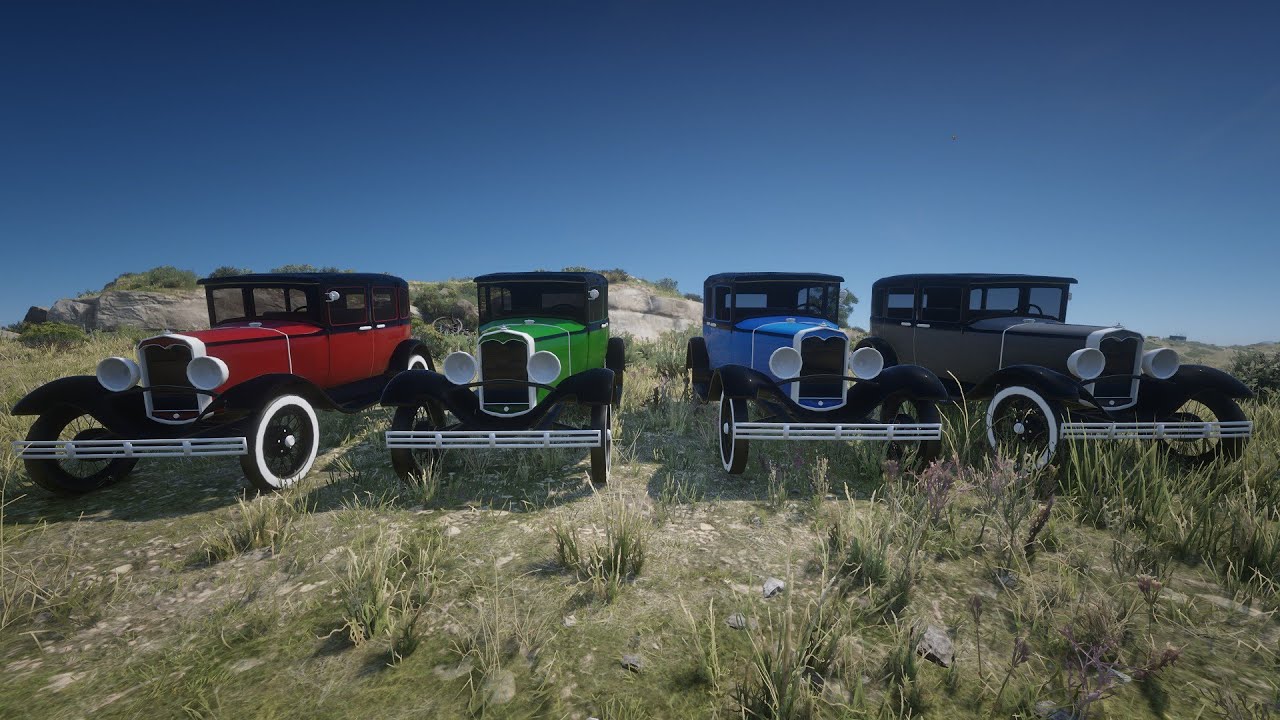 RDR2 1929 Ford Model Mod Showcase - YouTube