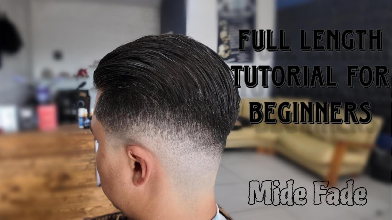 " Full Length Tutorial " Mide Fade | client's First time in a Barber ...