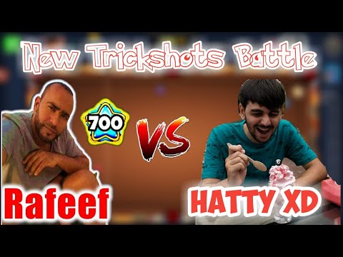 8 ball pool :Rafeef Vs Hatty Xd Trickshots Battle - Who is Best ?
