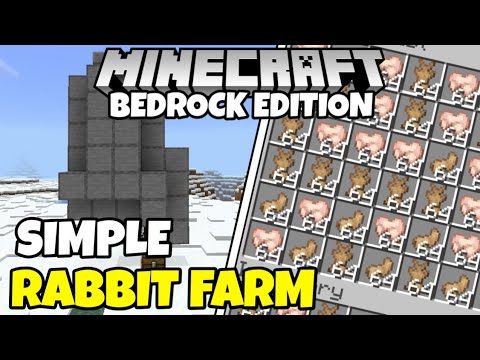 RABBIT HIDE FARM For Minecraft Bedrock Edition (MCPE/Xbox/Windows 10 ...