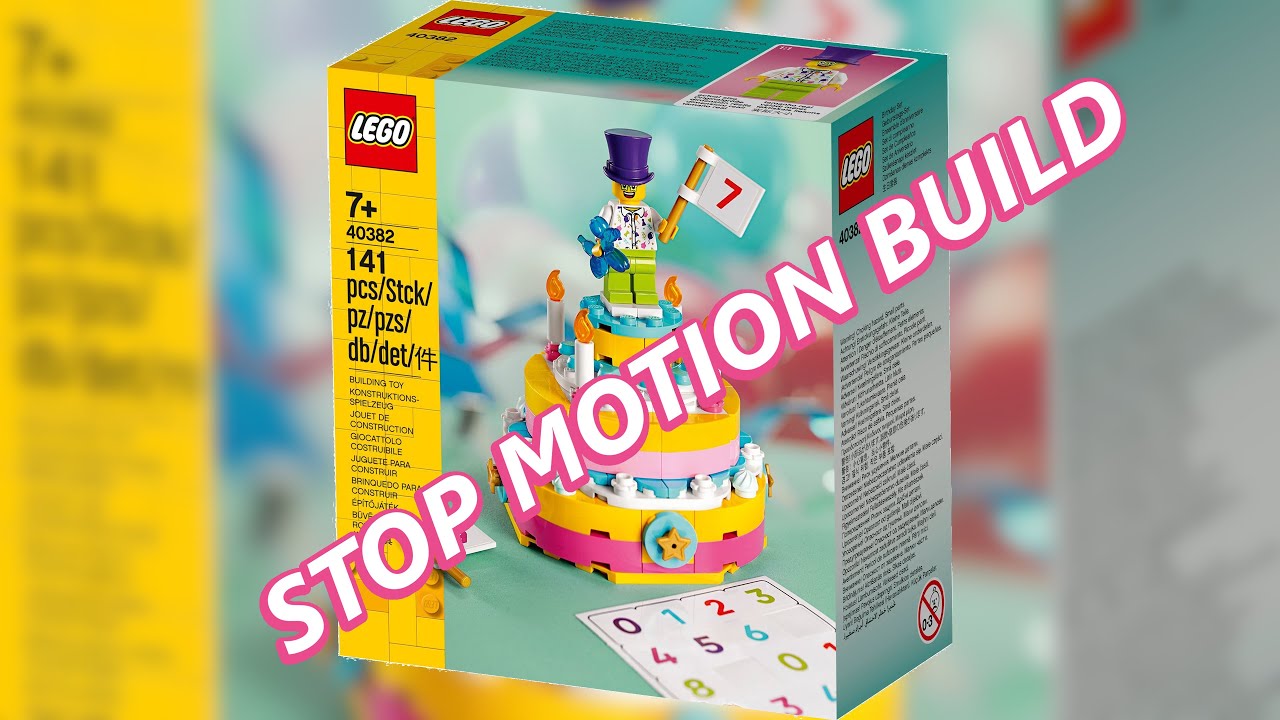 Lego Birthday - Birthday Celebration Cake - Set 40382 - Stop Motion ...