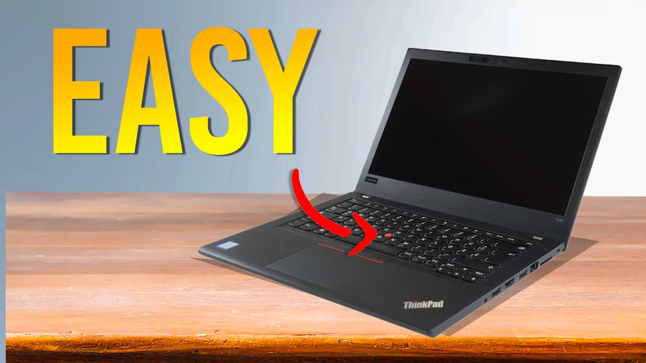 Easy way to REPLACE a Lenovo ThinkPad T480 keyboard - YouTube