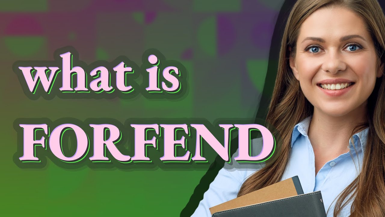 Forfend | meaning of Forfend - YouTube