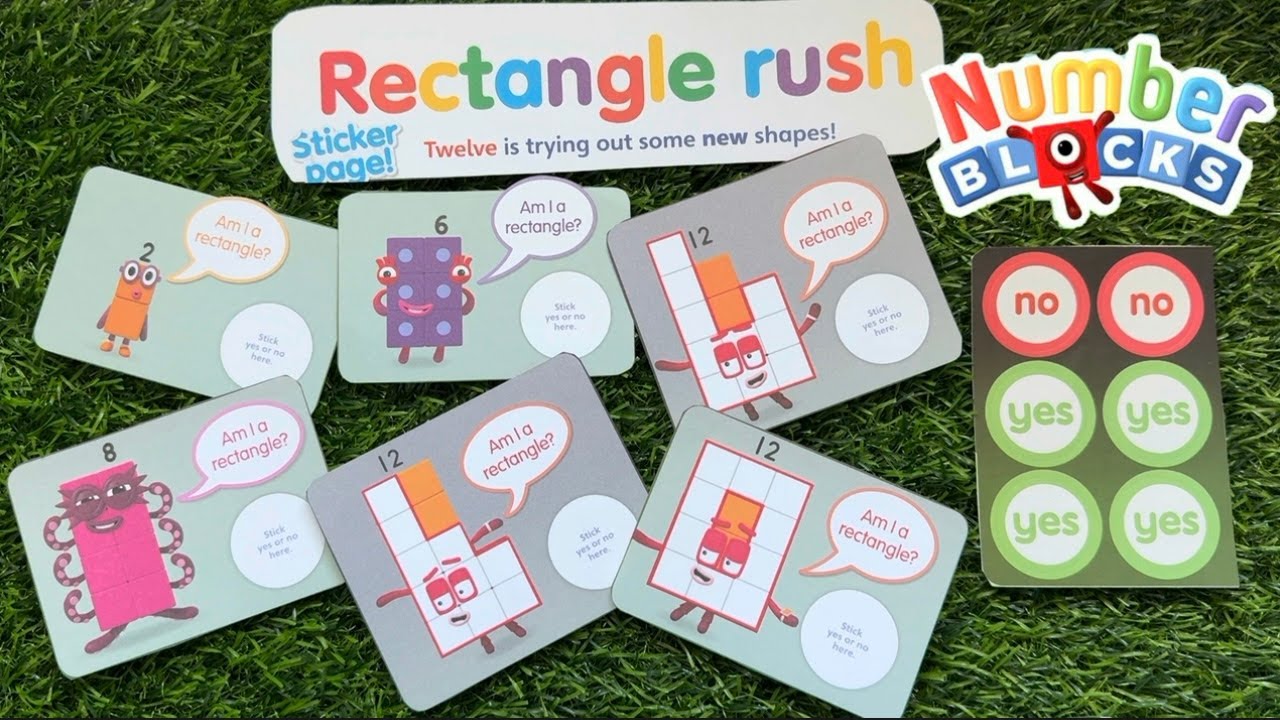 NUMBERBLOCKS RECTANGLE RUSH! | NUMBER FUN WITH SHAPES | hello george ...