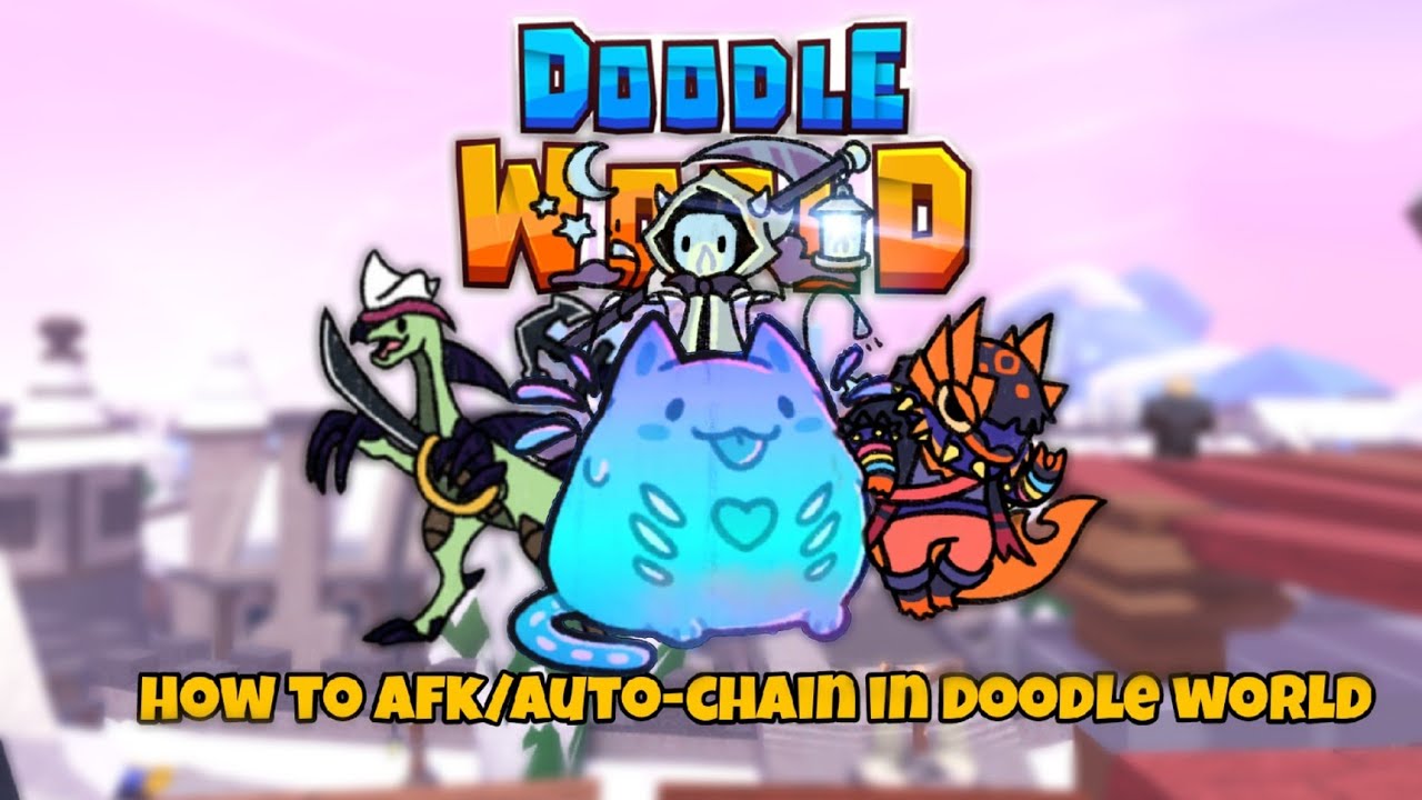 how to afk/auto-chain in doodle world:D - YouTube