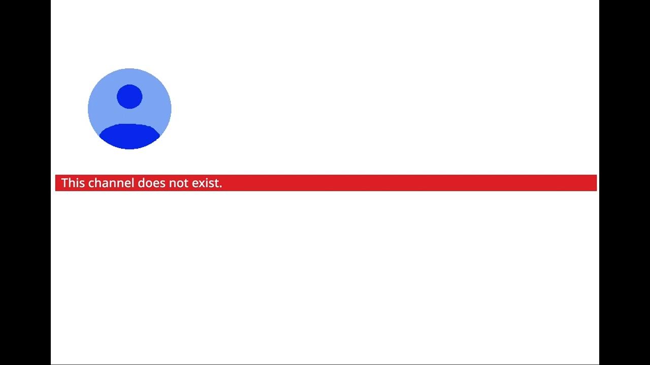 This channel does not exist page drawing remake - YouTube