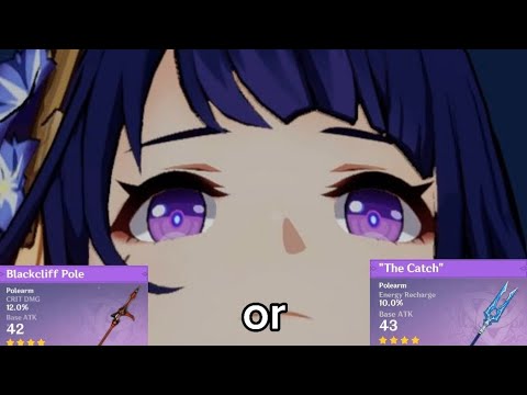 Raiden shogun R1 Blackcliff pole vs R5 The catch - YouTube