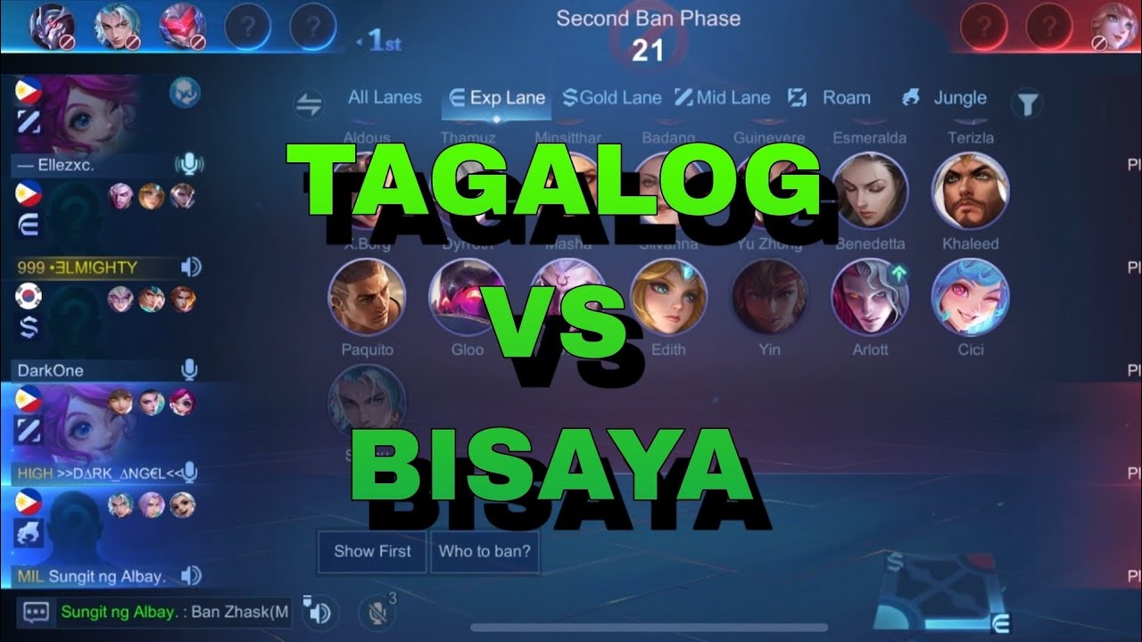 TAGALOG VS BISAYA - YouTube