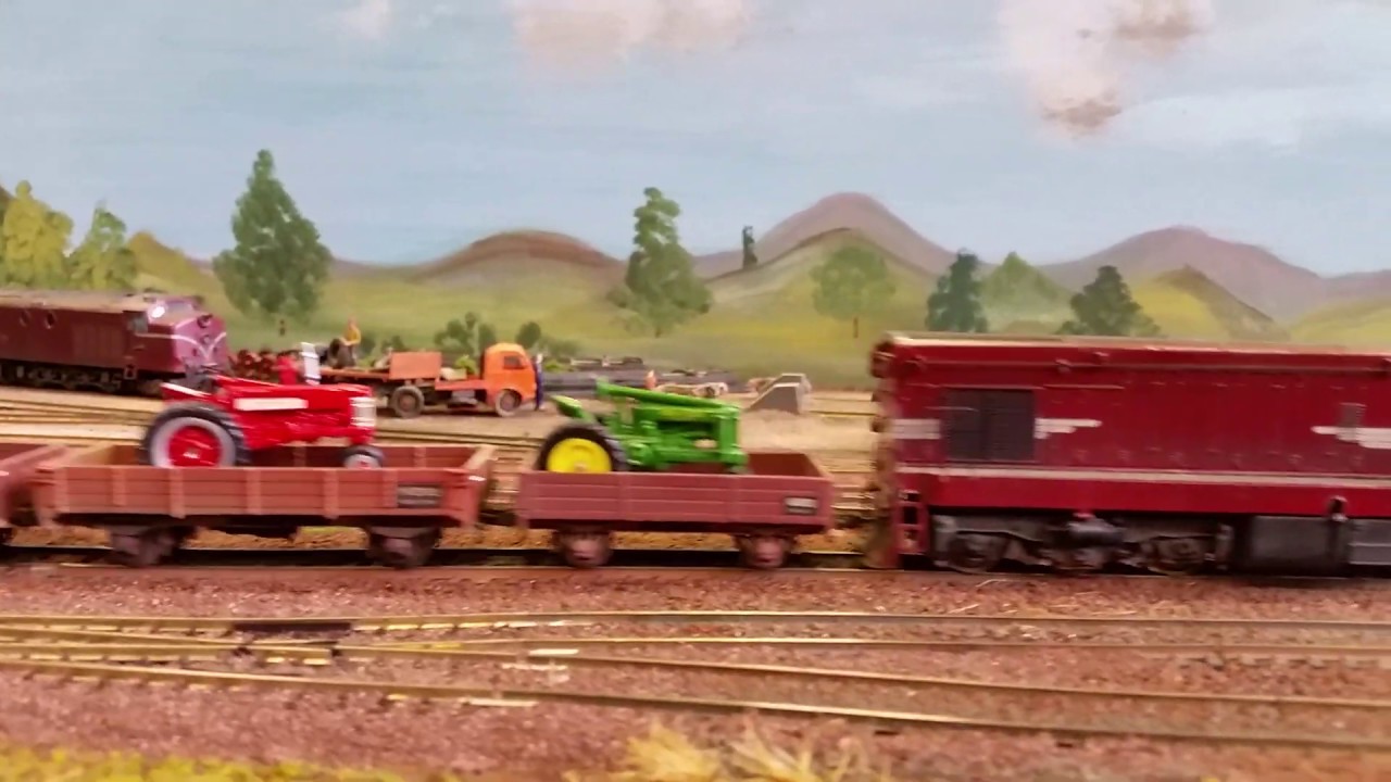 NZR S Scale DA tractor train & railcar - YouTube