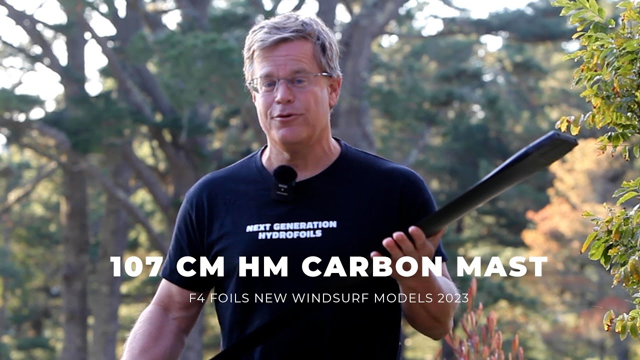 F4 New Windsurf models 2023 / 107 cm HM Carbon Mast - YouTube