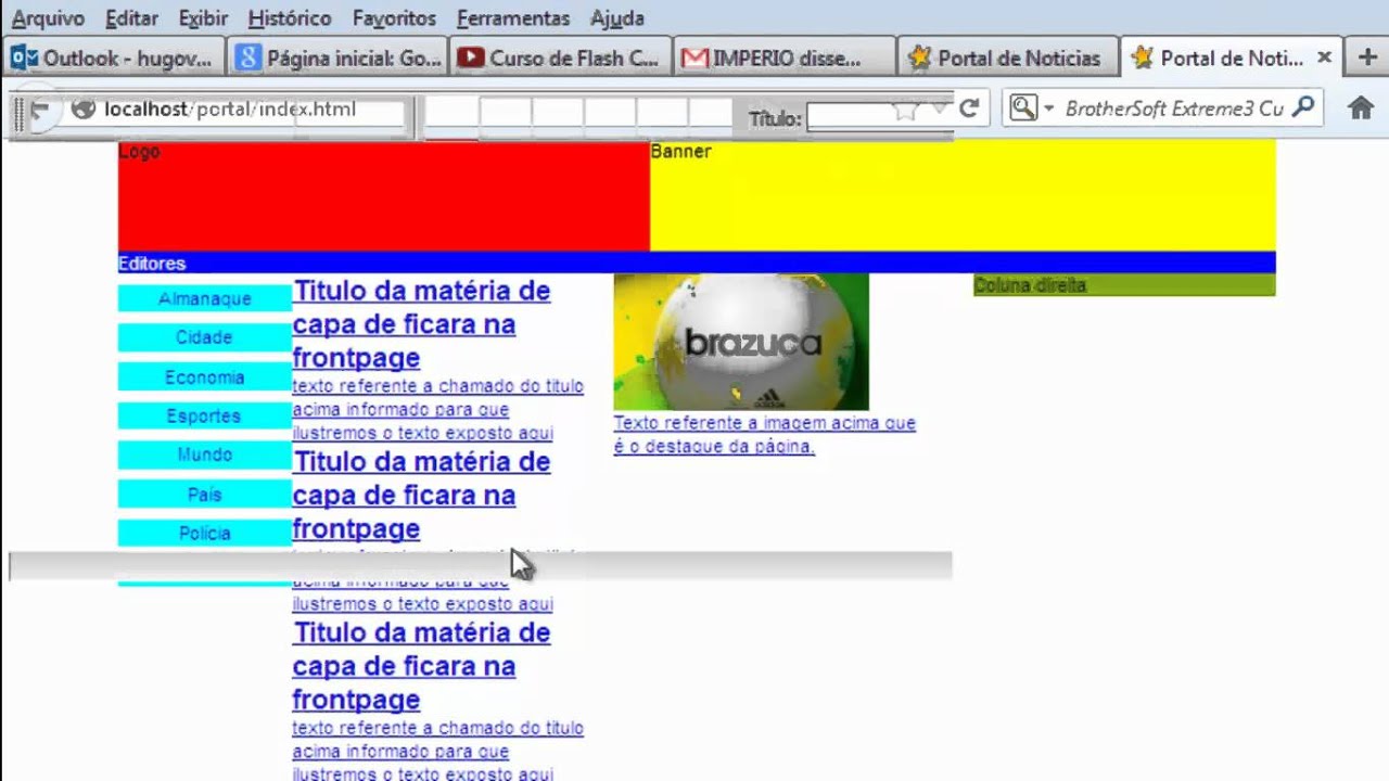 Curso De Dreamweaver Cs6 Avançado Aula 08 Site Com Bd Youtube