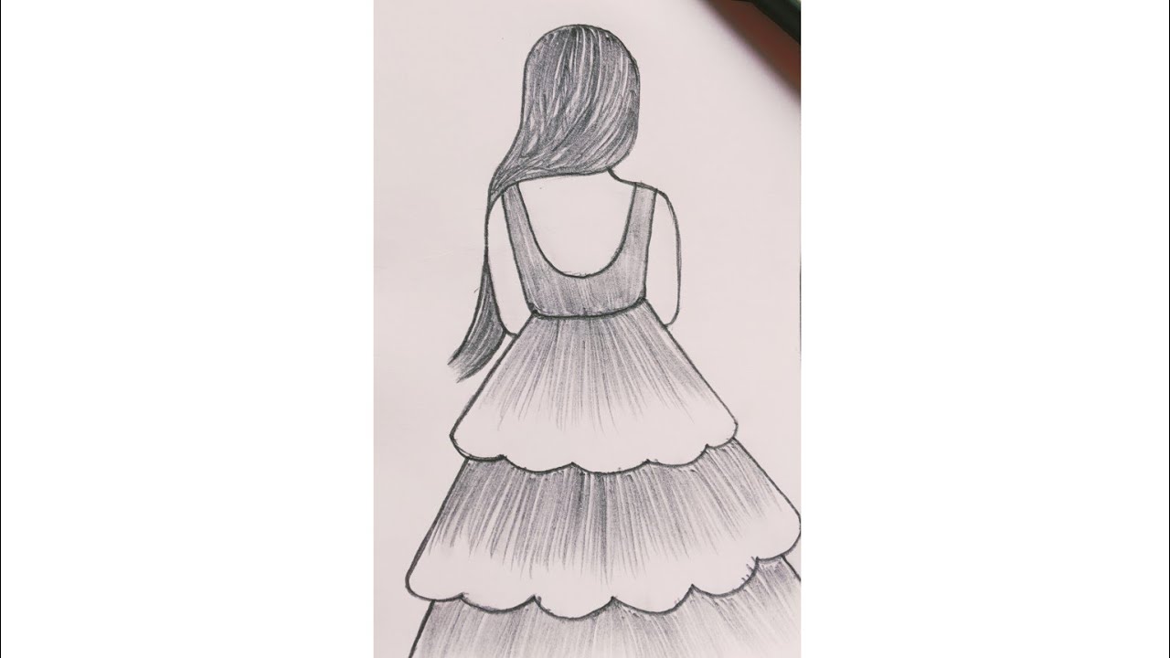 Easy girl drawing step by step || - YouTube