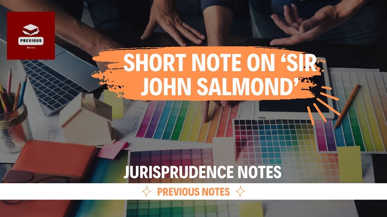 Short note on Sir John Salmond | Jurisprudence | CCSU | 1st Sem | Dec ...
