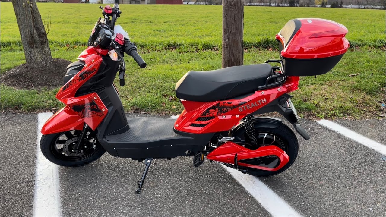 New Stealth Electric Scooter with Bluetooth speakers 30mph 37 mile ...