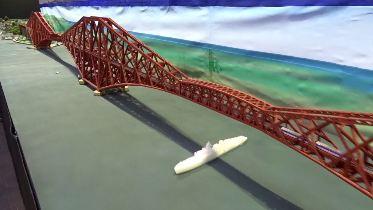 Crich Tramway Village - Forth Bridge Model (Aug 2016) - YouTube