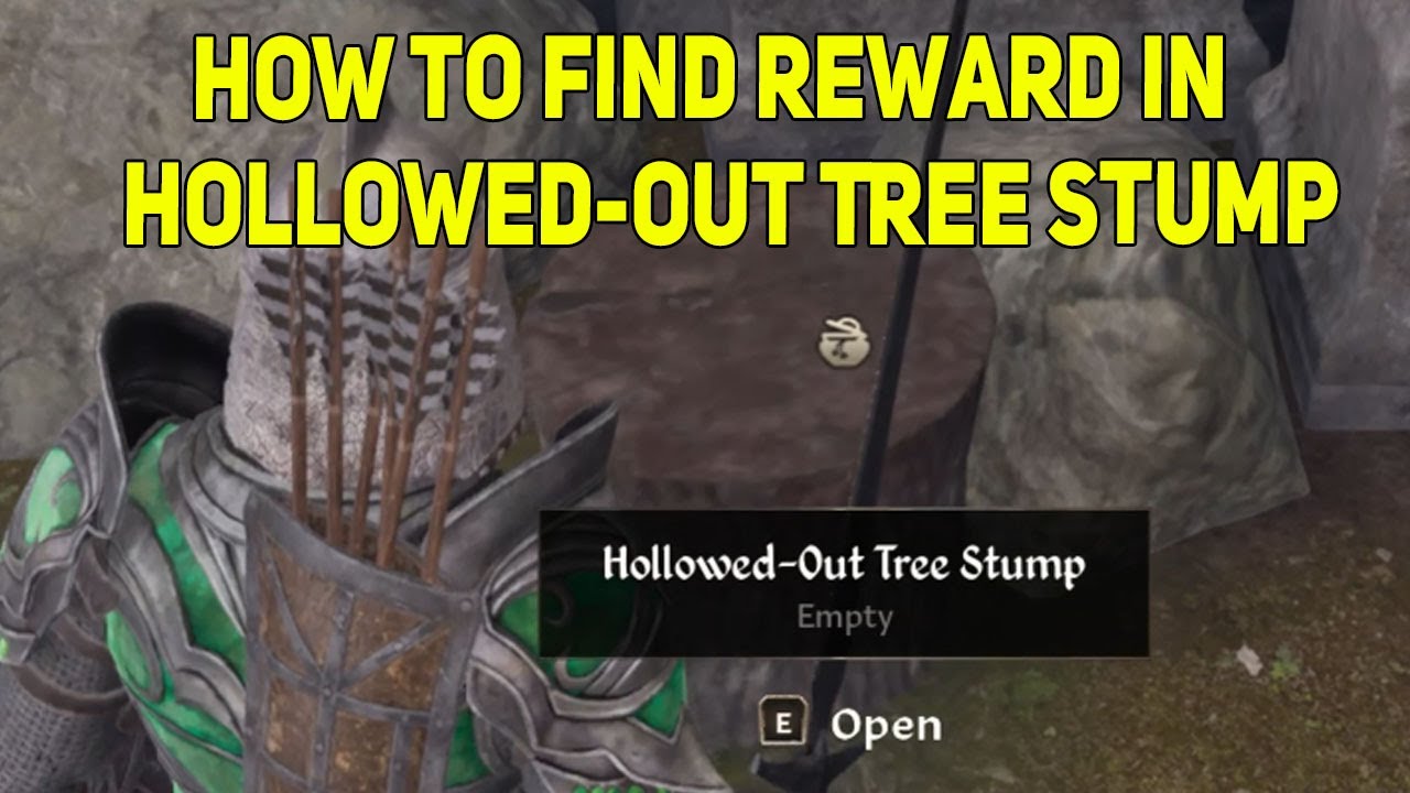 Where & How to Find Reward in Hollowed Out Tree Stump Behind Stonewall ...