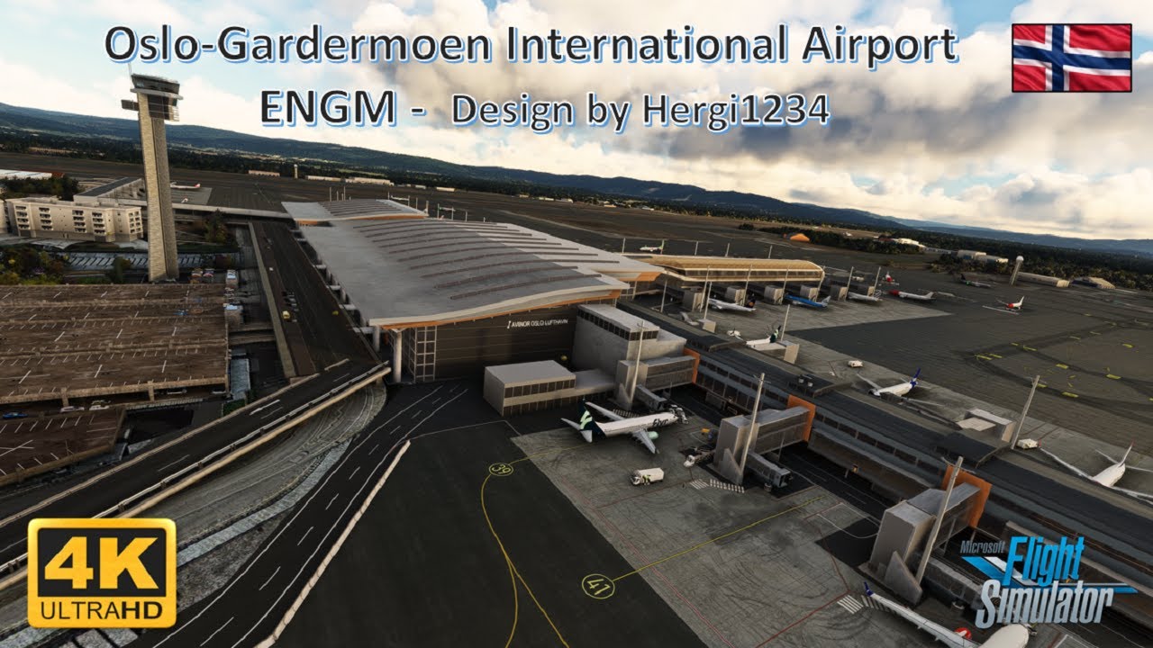 FS 2020 - Oslo Airport Gardermoen ENGM Overview - Freeware designed by ...