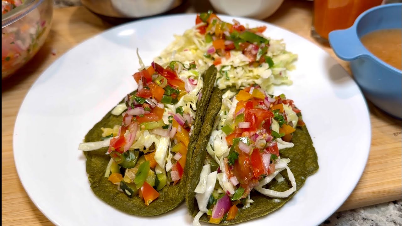 Spinach Oat veggie tacos - Gerson Therapy meal - YouTube