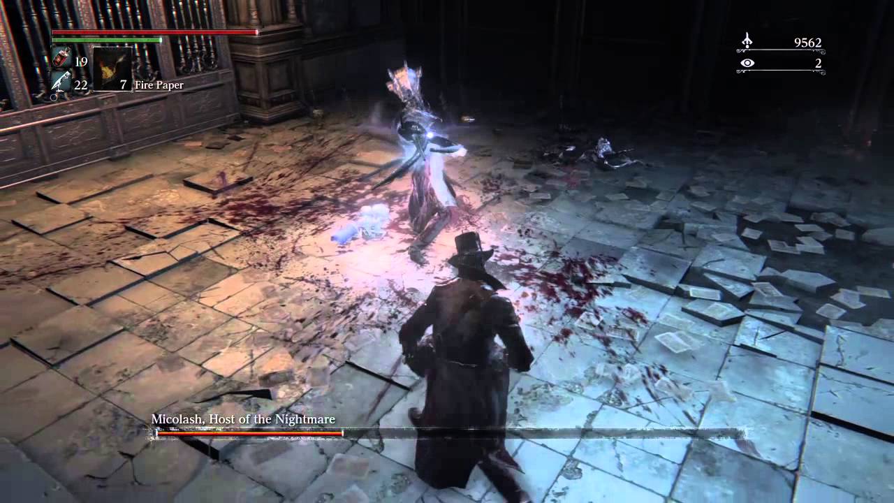 Bloodborne Micolash boss [First encounter] - YouTube