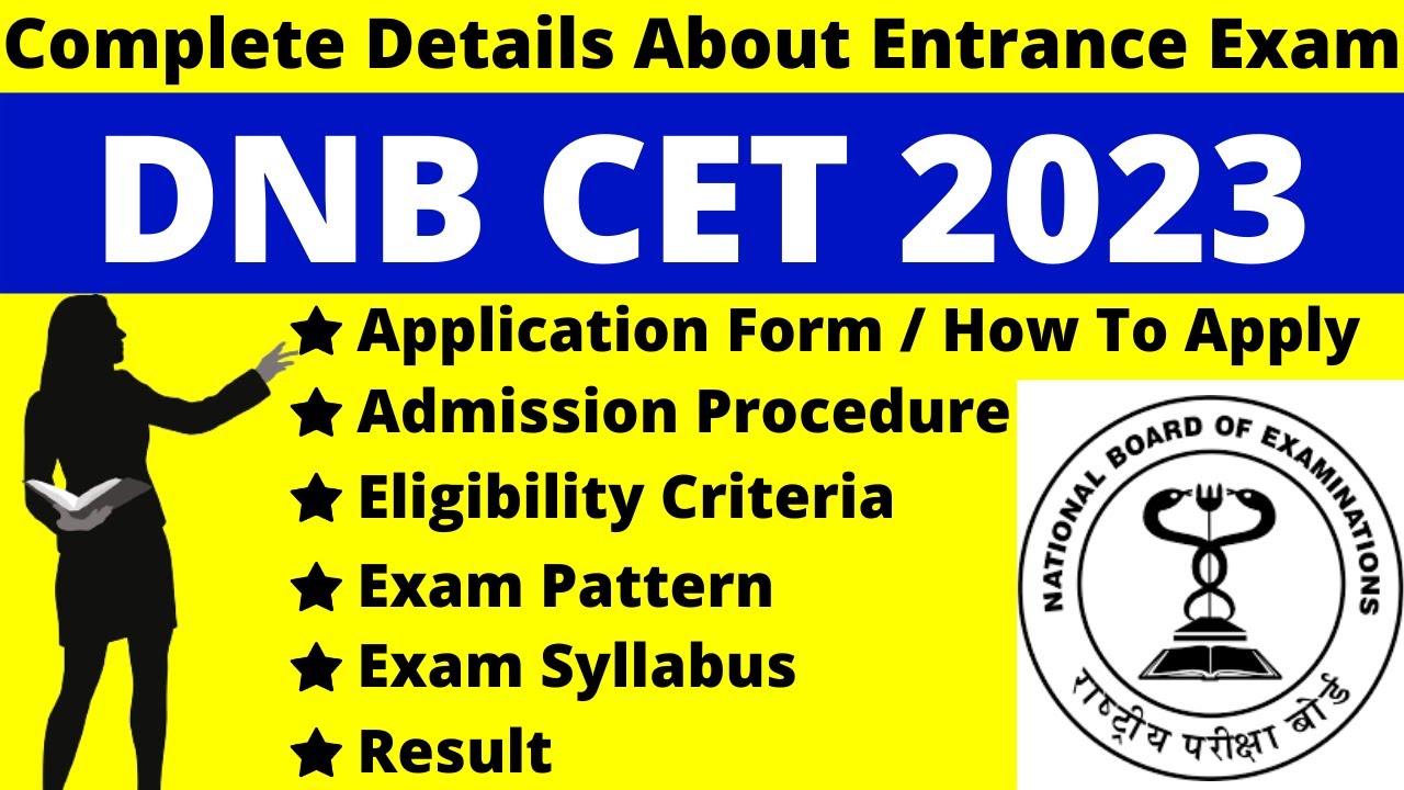 DNB CET 2023 Full Details: Notification, Dates, Application, Syllabus ...