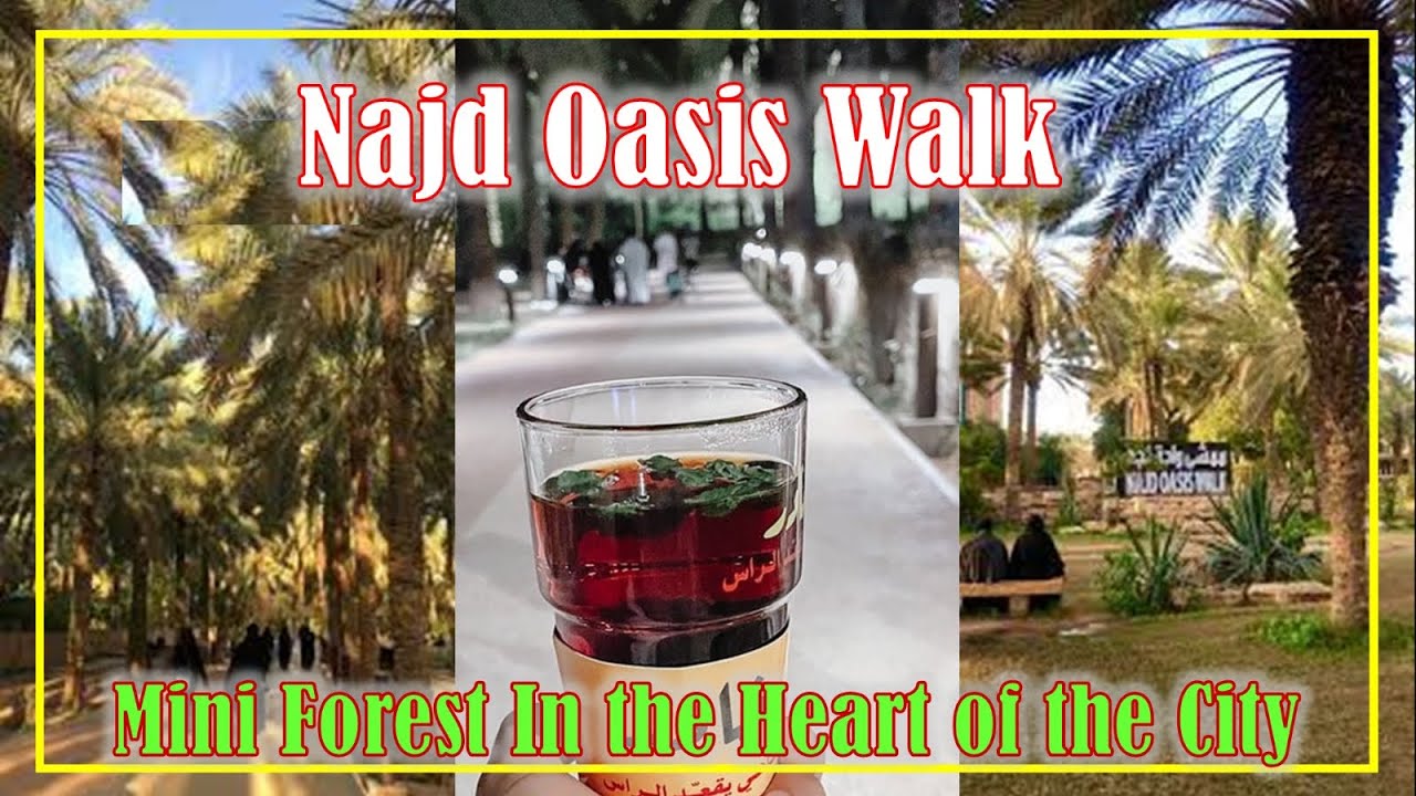 Evening Walking Exercise at Najd Oasis Walk Riyadh - YouTube