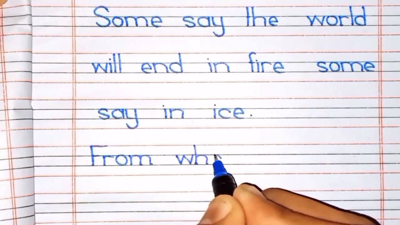 How To Write Super Clean Handwriting || Write neat and clean ...