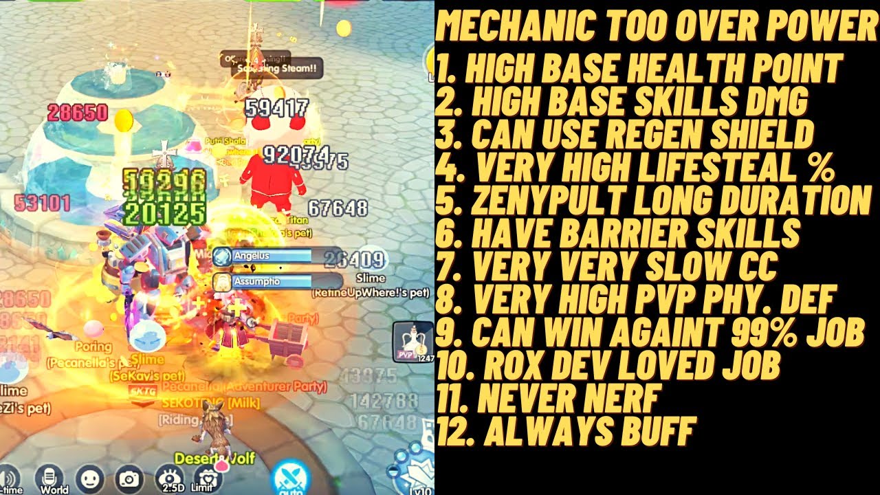 MECHANIC JOB IS FLAWLESS | MECHANIC | RAGNAROK X NEXT GENERATION - YouTube