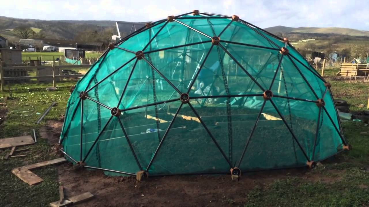Allotment Domes, Wind and Greenhouse Test! - YouTube