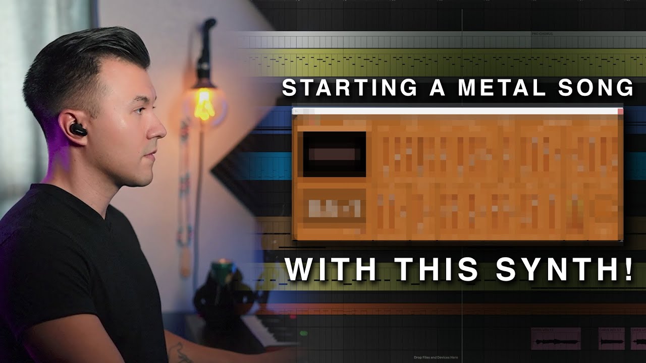 Using this synth to start a metal song idea! - YouTube