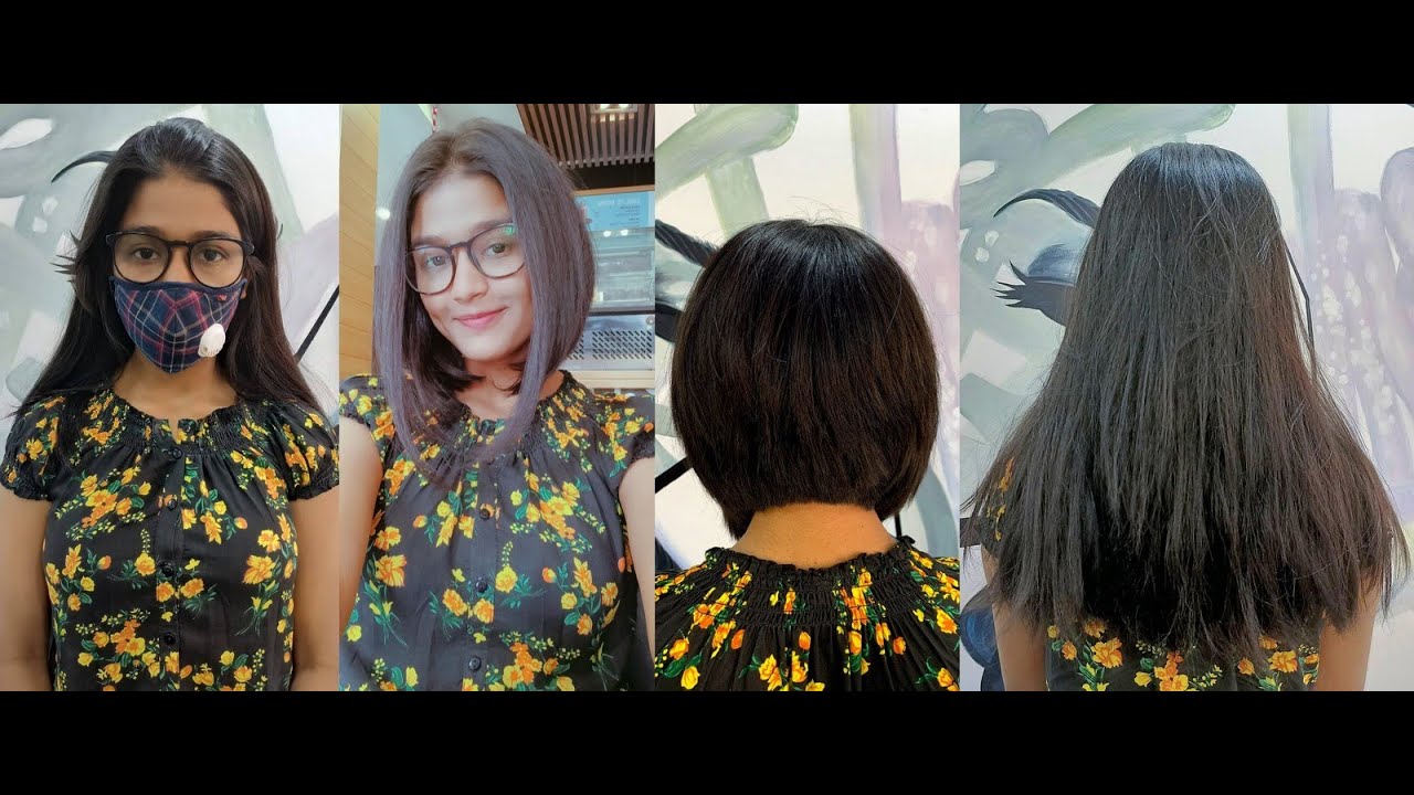 Long To Short A-Line Bob Haircut | Birthday Makeover | Aloha Salon ...