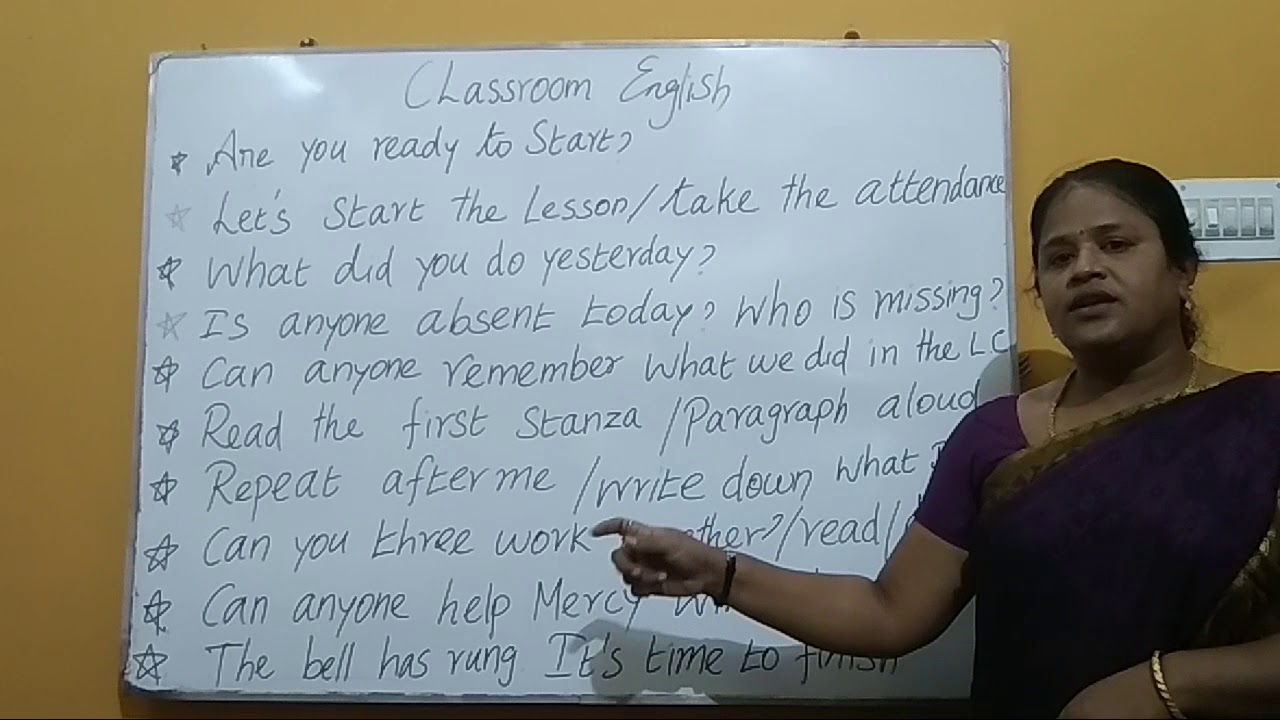 Classroom English for Teachers Part 2 - YouTube
