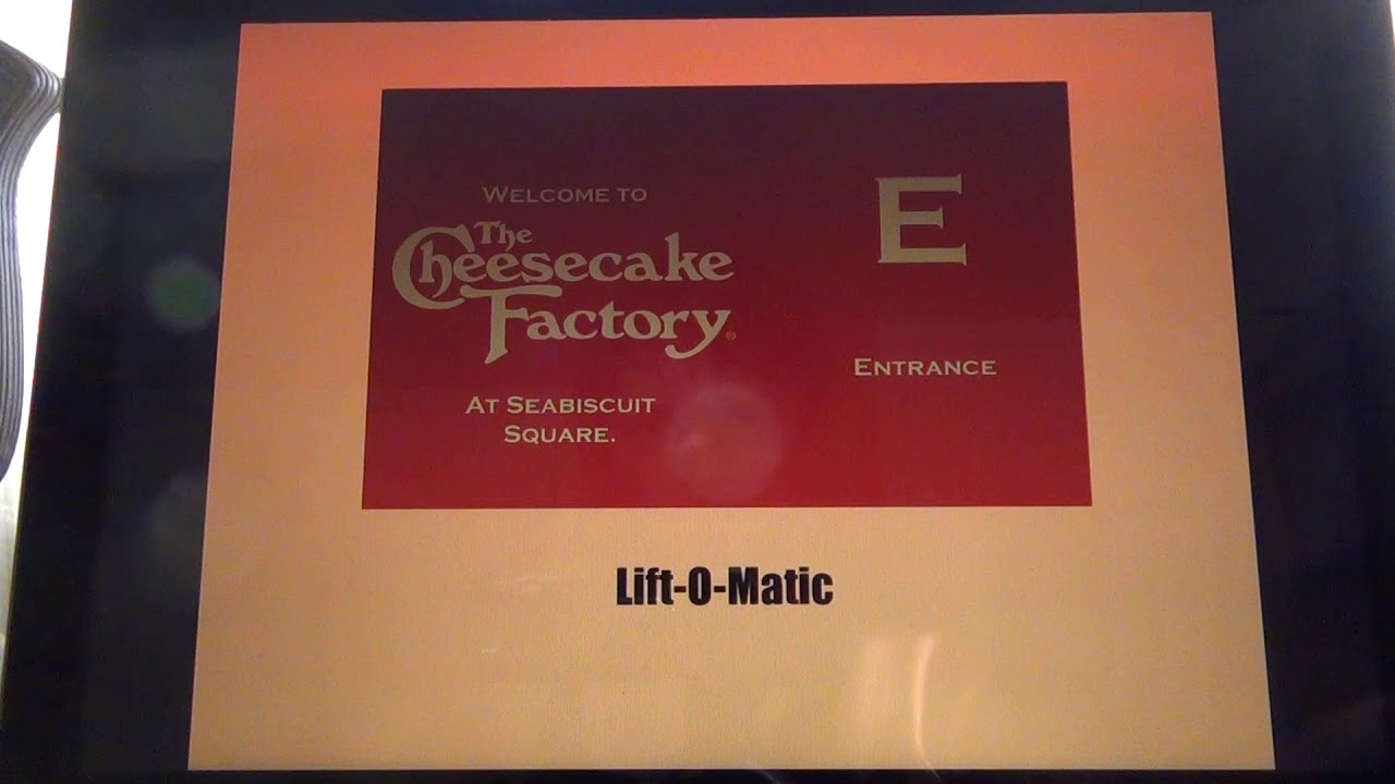 Beach City: Lift-O-Matic Hydraulic Elevator - Cheesecake Factory ...