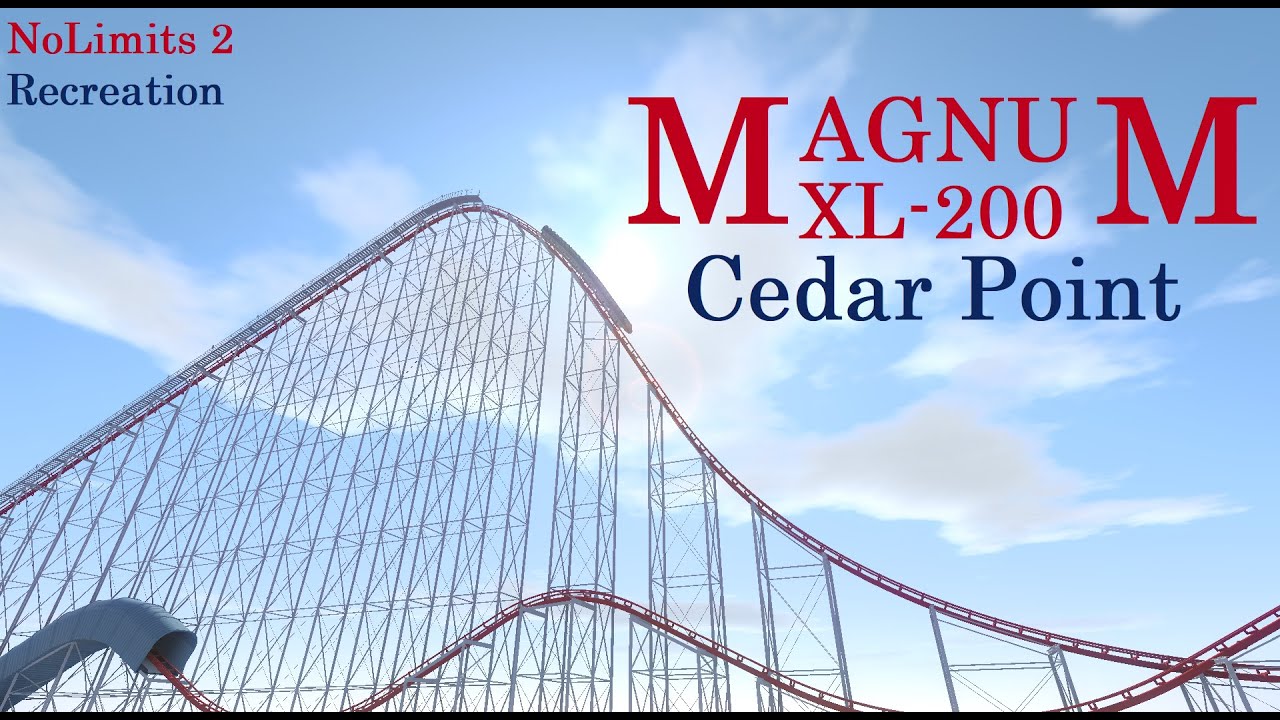 Magnum XL-200 | Cedar Point | NoLimits 2 Hypercoaster - YouTube