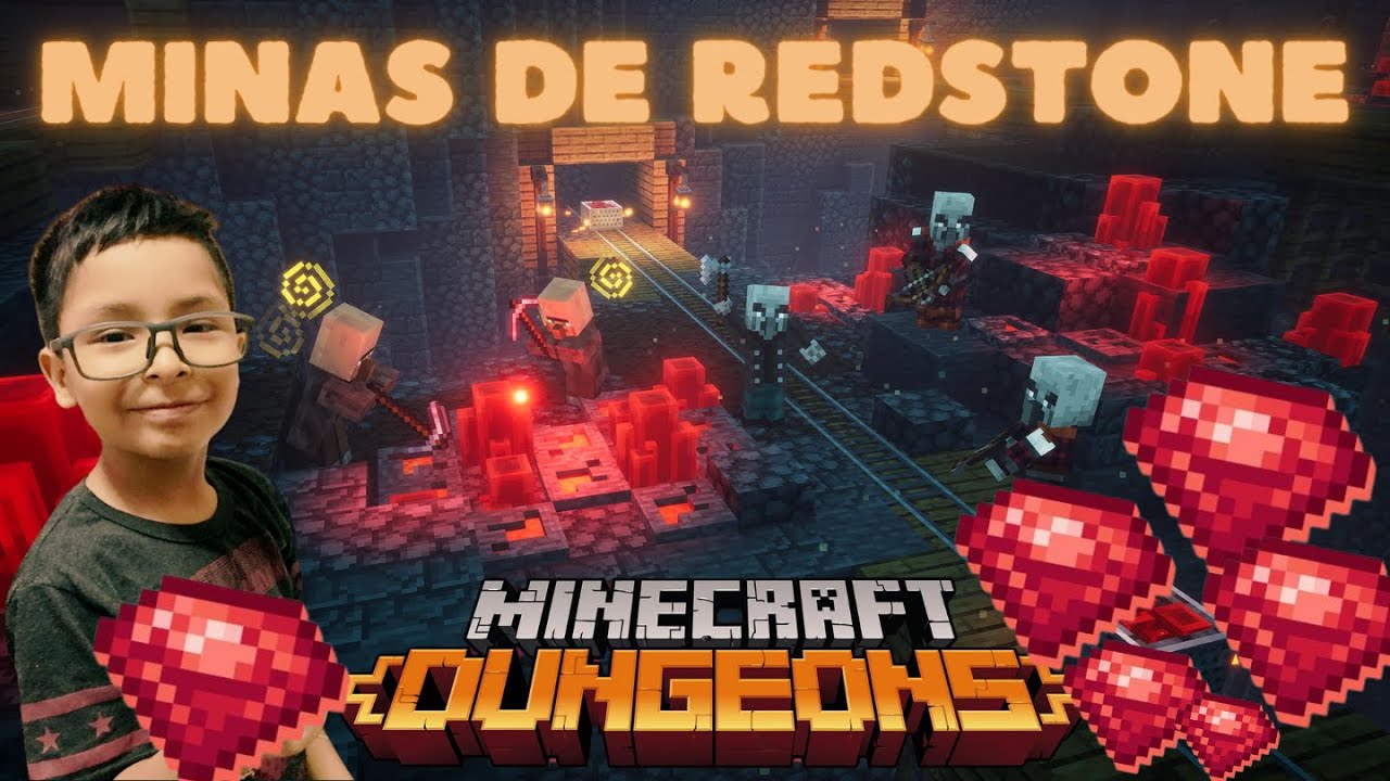 MINECRAFT DUNGEON || MINAS DE RED STONE - YouTube