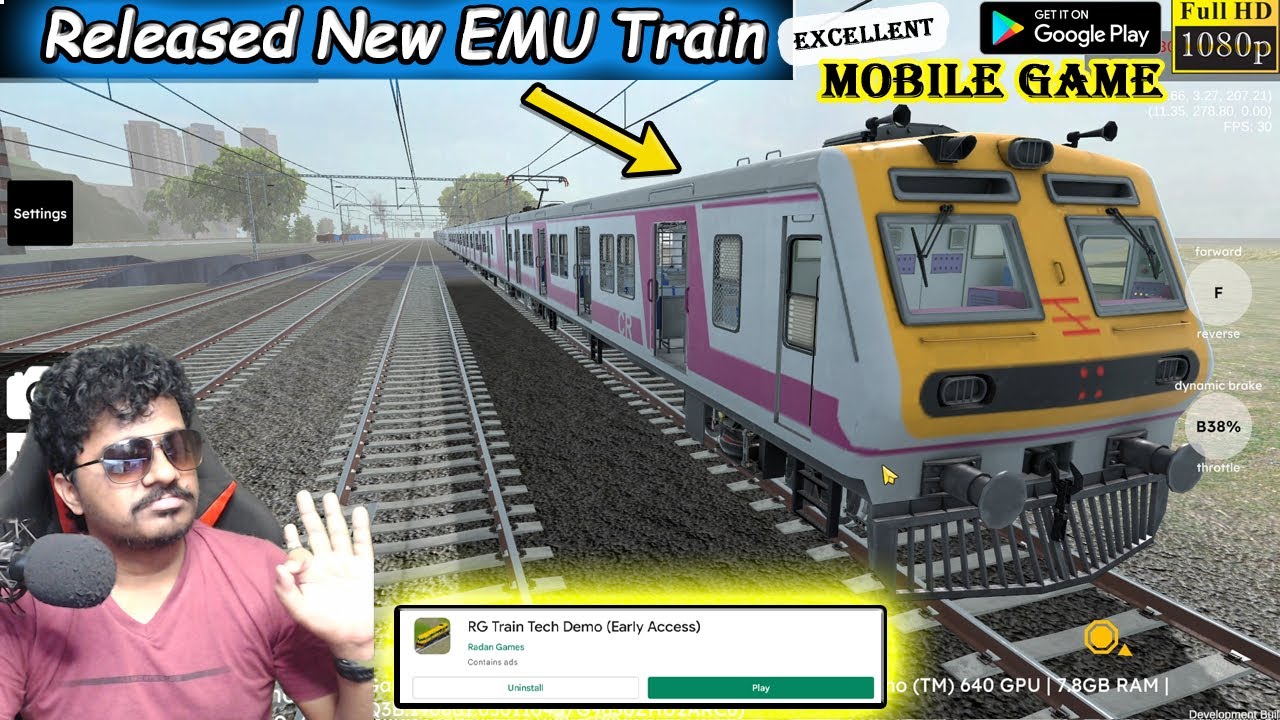 Released New Update Mumbai Local EMU Train Mobile Train Game | RG Train-Tech Demo Gameplay - YouTube