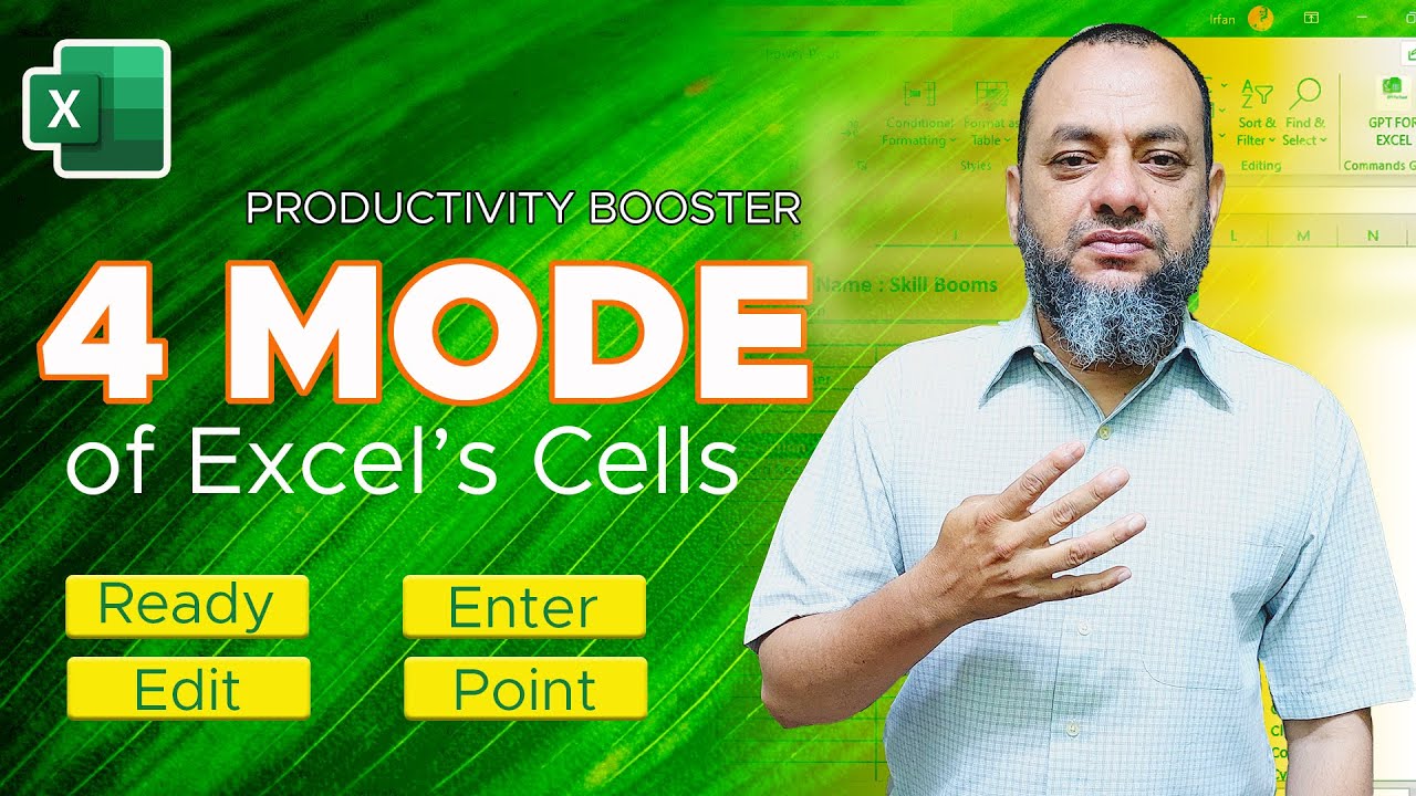 4 Modes of Excel's Cells | Ready, Enter, Edit, Point | Urdu/Hindi ...