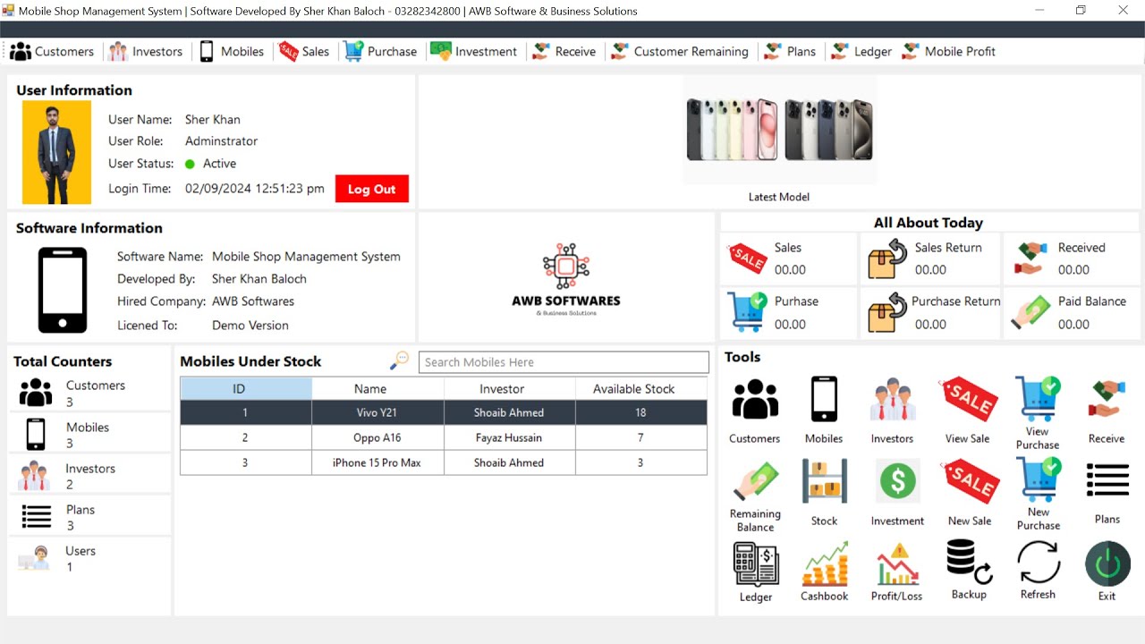 Mobile Shop Management System | Desktop | C# WinForms & SQL Server ...