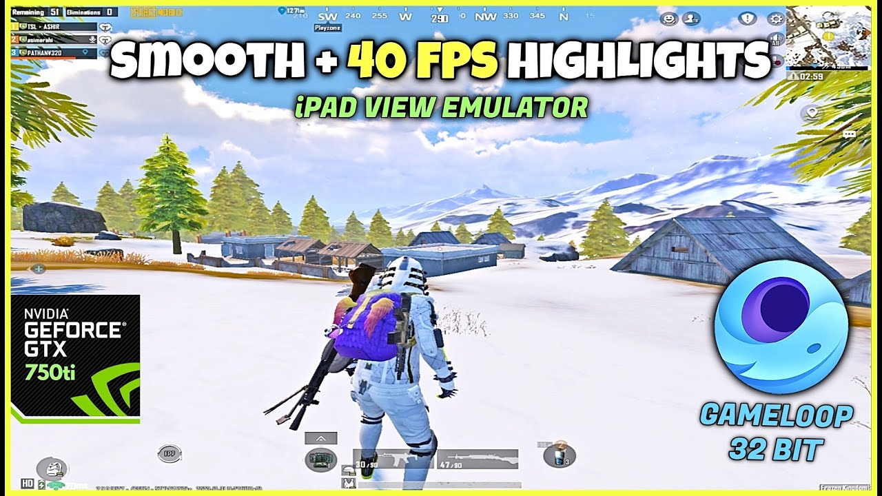 Smooth + 40 FPS Montage | iPad View EMULATOR 3.4 | GTX 750ti | Pubg ...