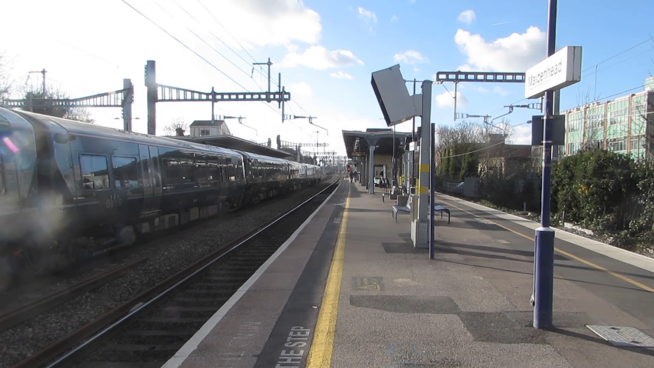 GWR Class 387 172-387 143 & 387-153 136 at Maidenhead on 1st February ...