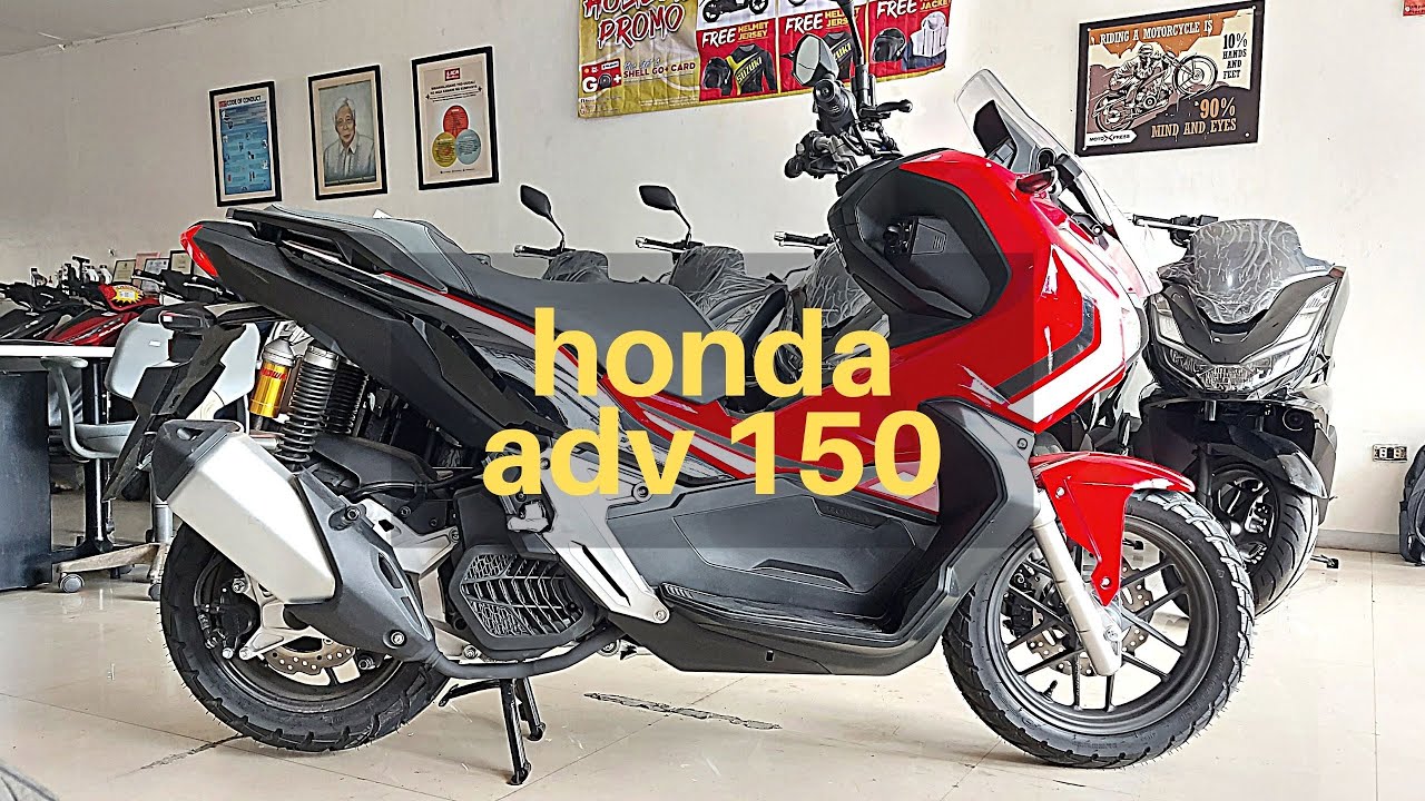 2021 Honda ADV 150 in Advance Red - Walkaround Tour (Philippines) - YouTube