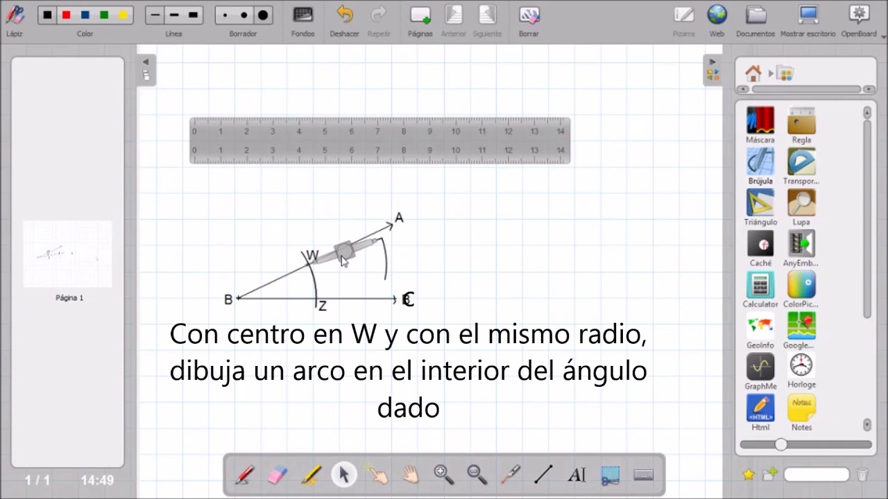 Construcción de una Bisectriz - YouTube